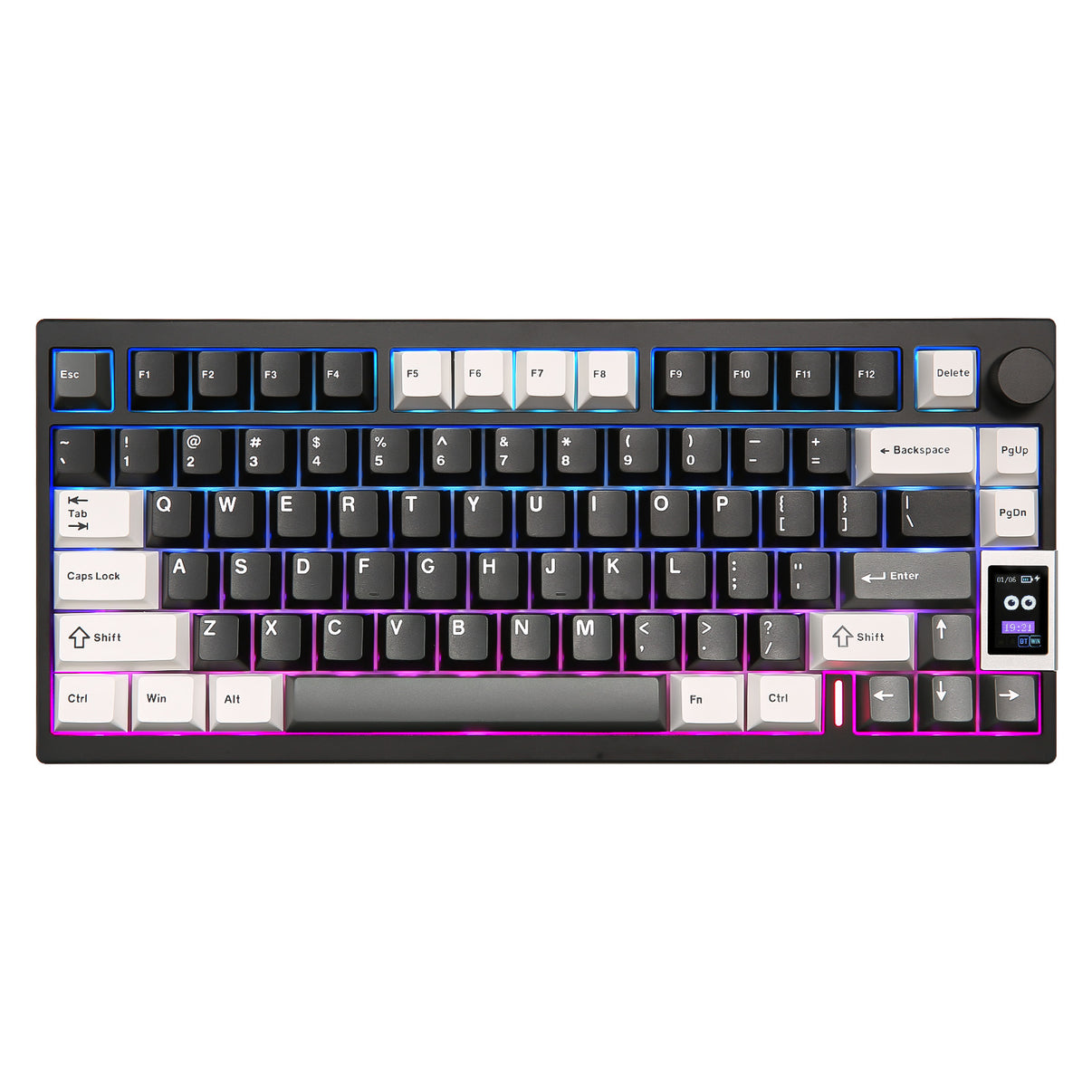 YUNZII AL80 QMK/VIA Aluminum LCD + Volume Knob Mechanical Keyboard – Invokeys LLC